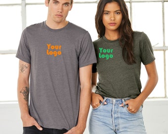 Custom Embroidered T-shirt Tees Free Logo Digitizing | Etsy