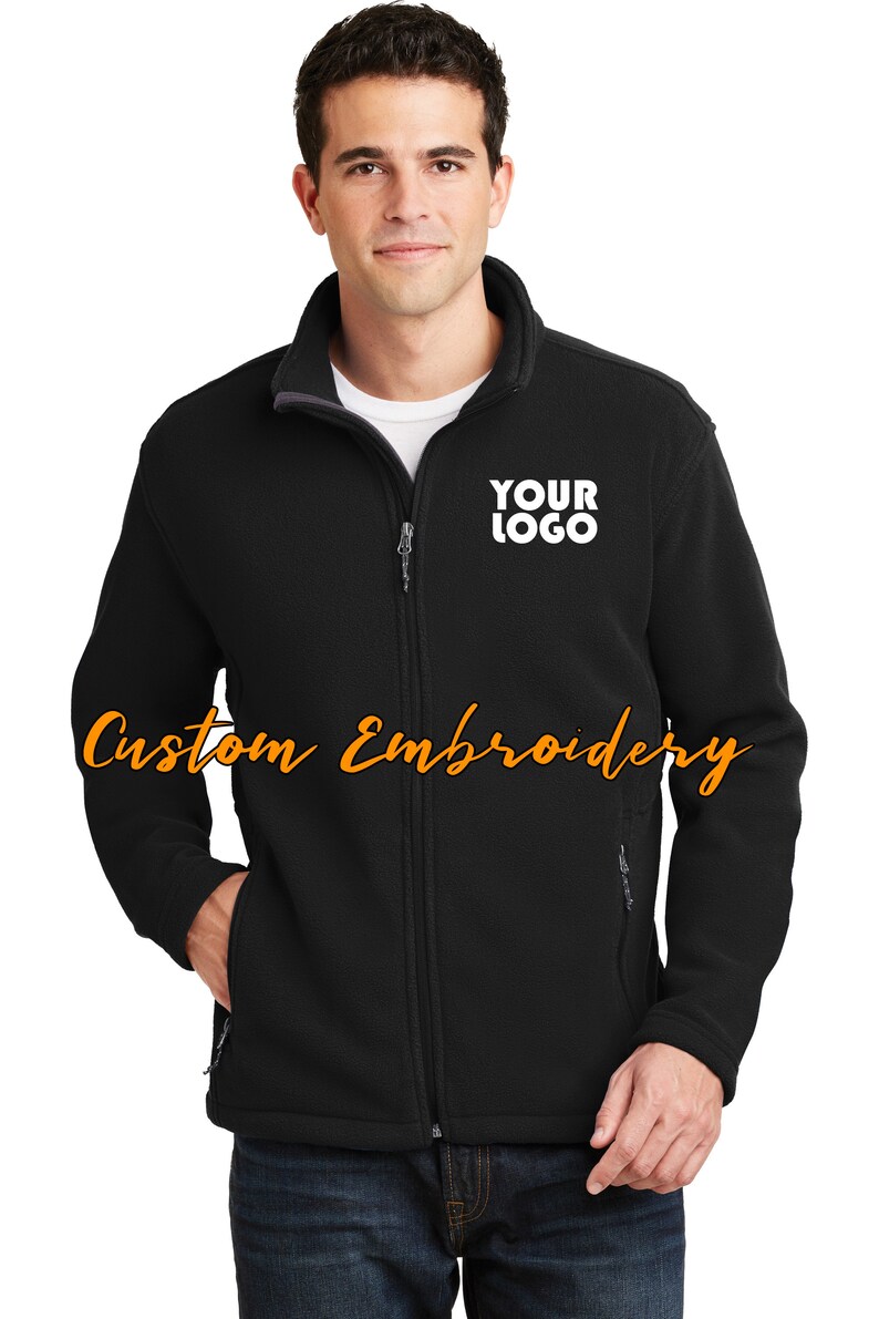 Custom Embroidered Men's Fleece Jacket - Midweight Fleece for Everyday ...