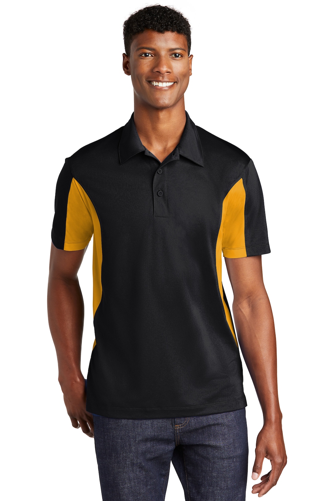 Custom Embroider Team Performance Polo Shirt - Two Tone Shirt ...