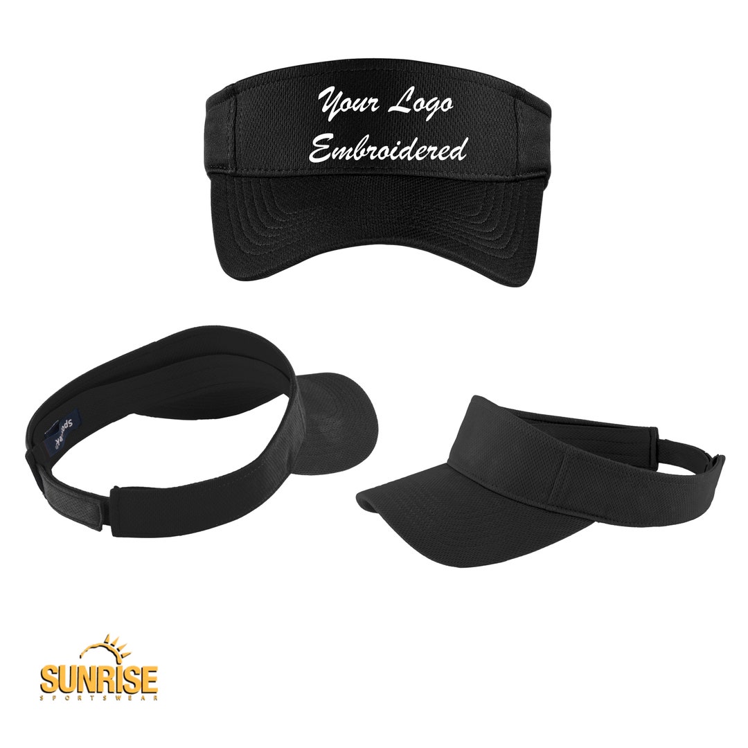 Custom Embroidered Racermesh® Visor - Includes One 4in X 2in Embroidery ...