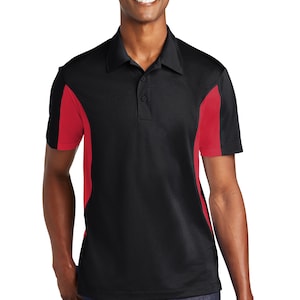 Custom Embroider Team Performance Polo Shirt - Two Tone Shirt ...