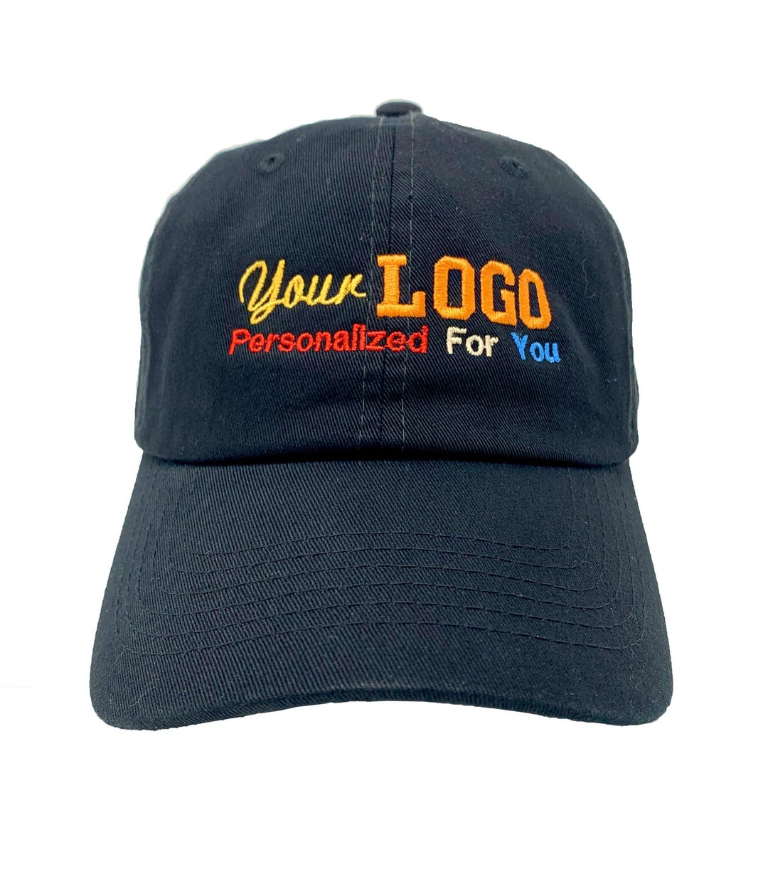 Custom Embroidered Dad Hats - 100% Cotton 6-panel Twill Cap With ...
