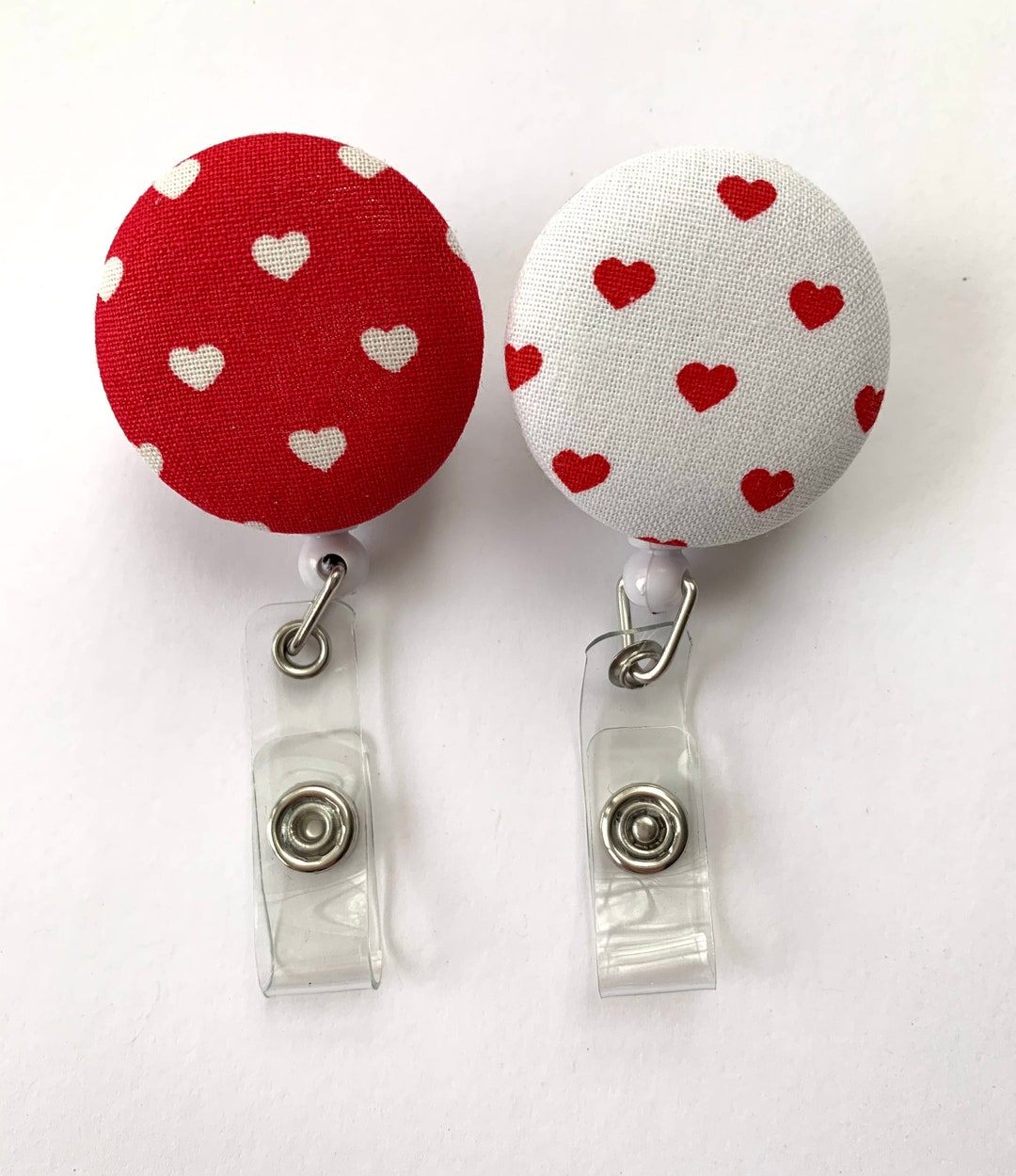 Valentine's Day Badge Reels, Heart Badge Reel, Valentine's Day Gift ...