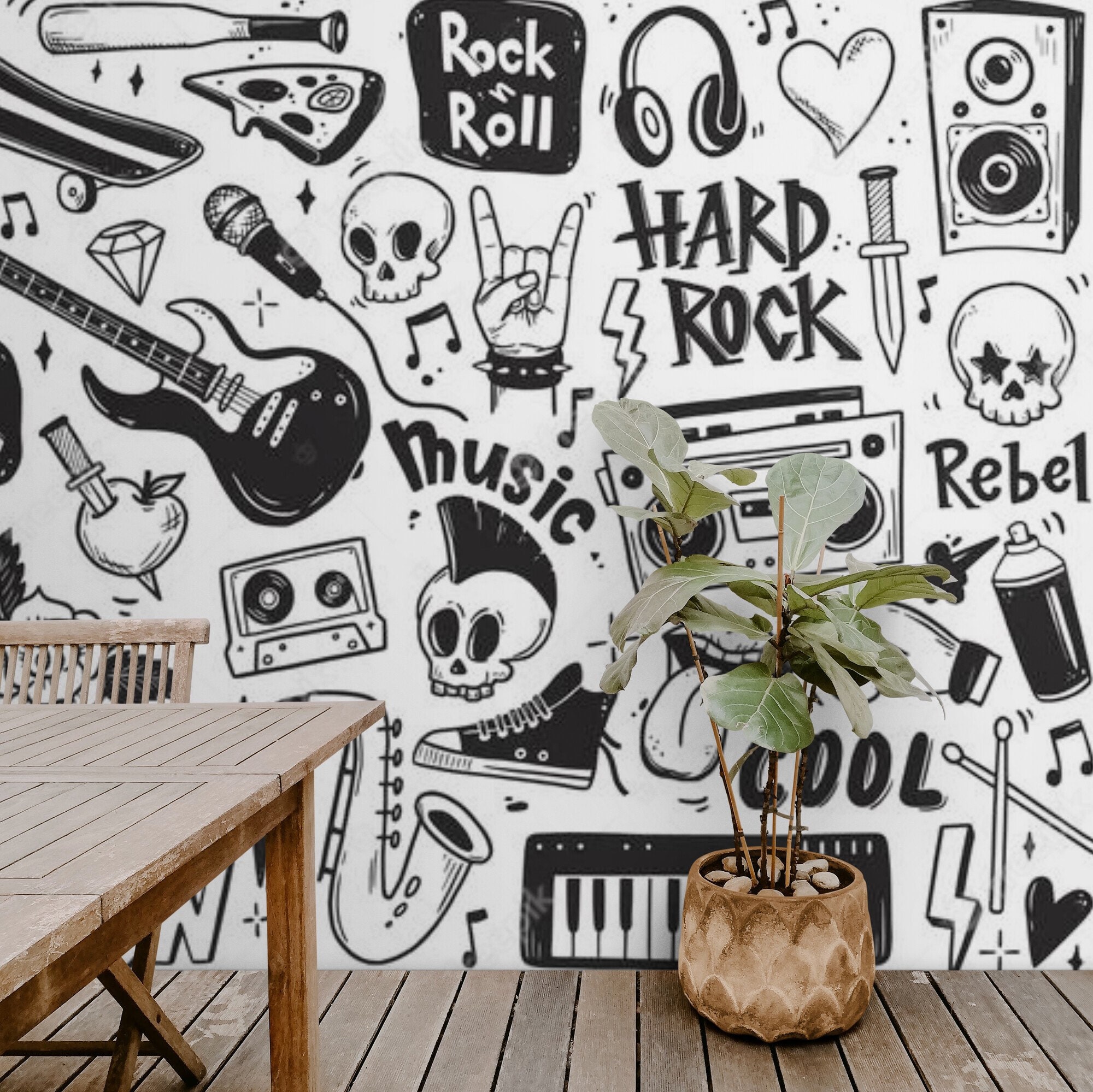 Music Graffiti Wall