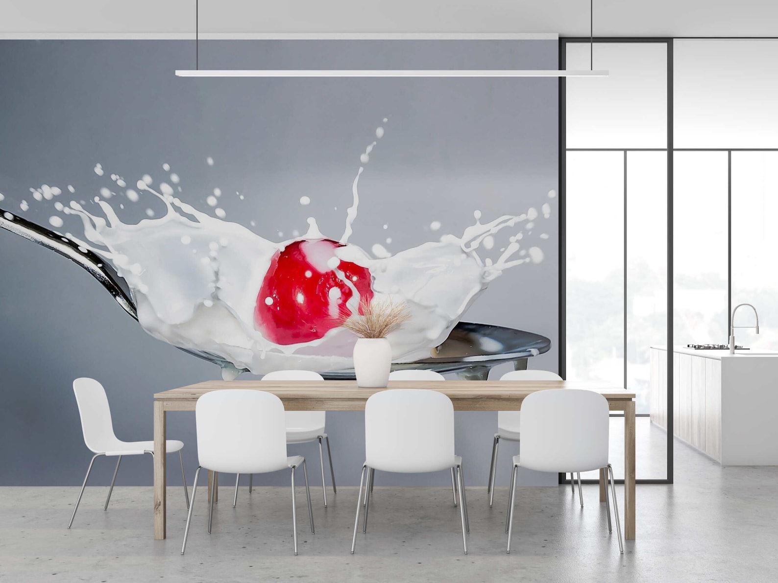 Kitchen Wall Mural Cherry 3D Wallpaper Kitchen Wall Paper Decor Photo ...