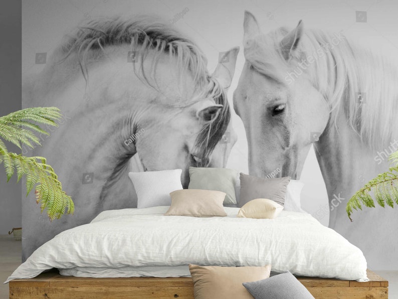 Horses Wall Mural Horse Mural Wallpaper Horse Murals for - Etsy