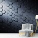 3d Hexagon Wallpaper, Dark Blue Wall Mural, Geometric Wall Art ...