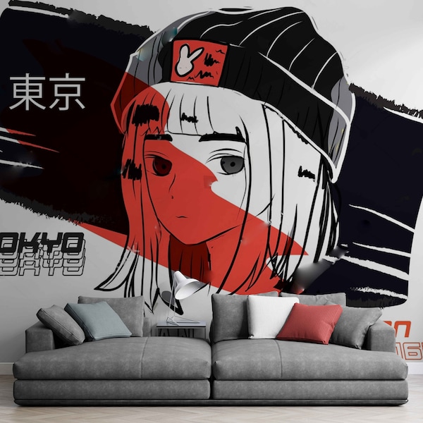 Anime Vinyl Wallpaper - Etsy