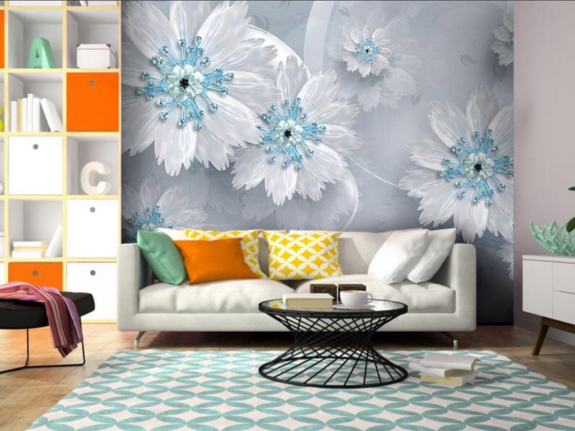 Floral Wall Stencil Floral Stencil Wall Large Floral Stencil Floral ...