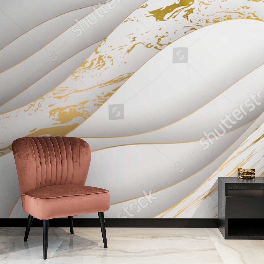 Luxury Gold Wallpaper Gold Luxury Wall Covering 3d Wall Mural Vinyl ...