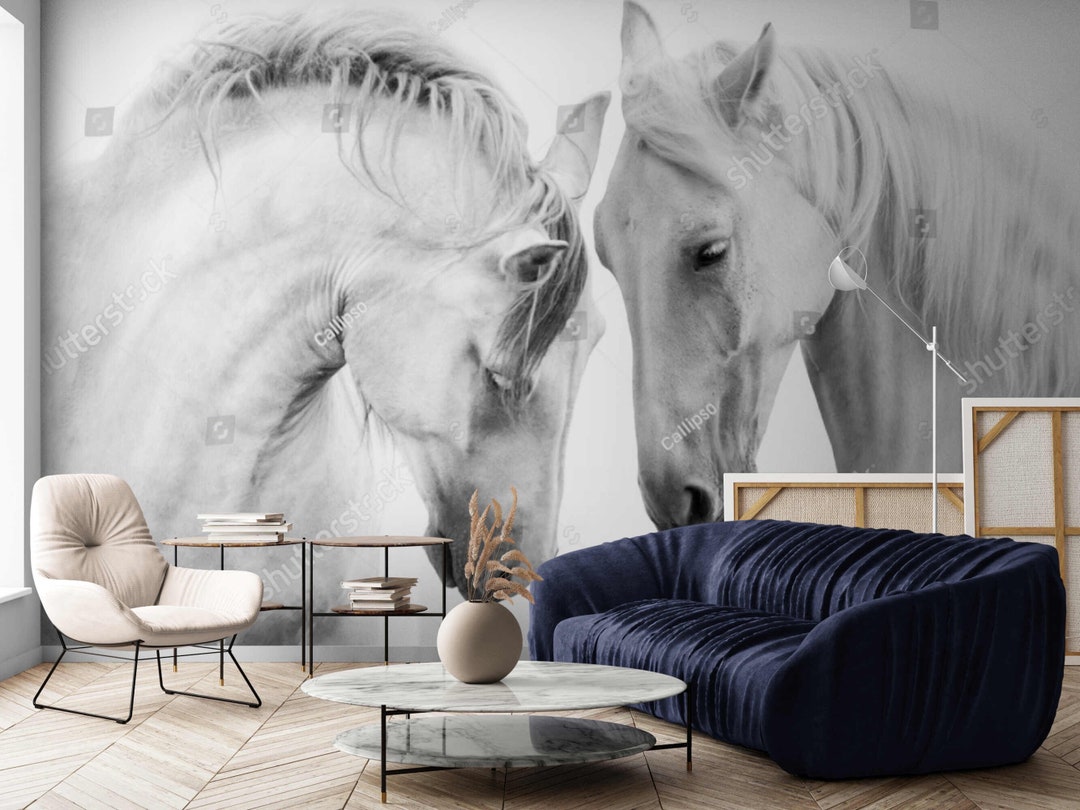 Horses Wall Mural Horse Mural Wallpaper Horse Murals for Bedroom Walls ...