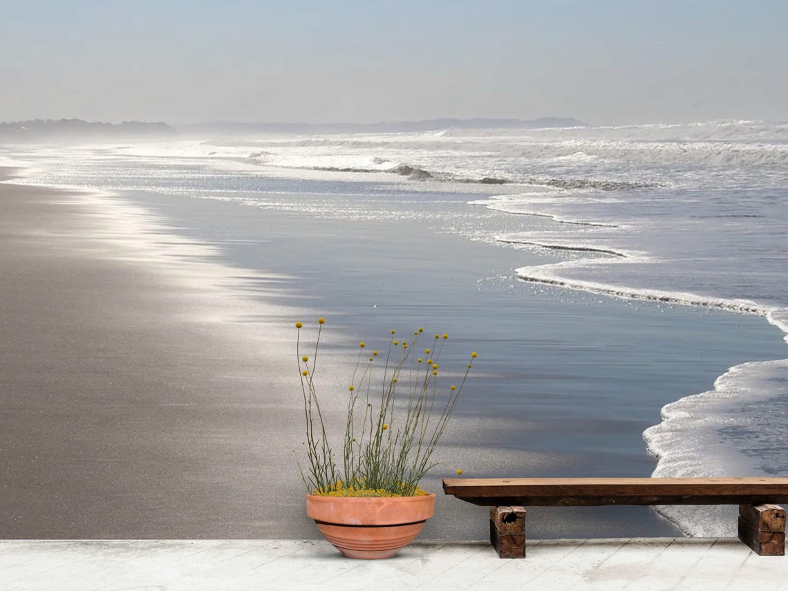 Beach View Wall Mural Wall Art Wallpaper Nature Wall Paper Landscape ...