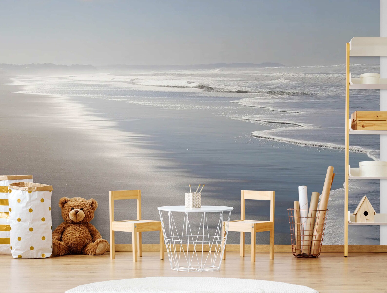 Beach View Wall Mural Wall Art Wallpaper Nature Wall Paper Landscape ...