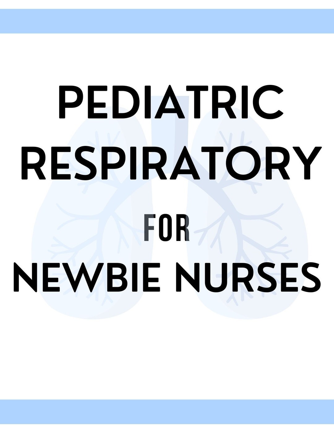 Pediatric Respiratory Disorders for Newbie Nurses - Etsy