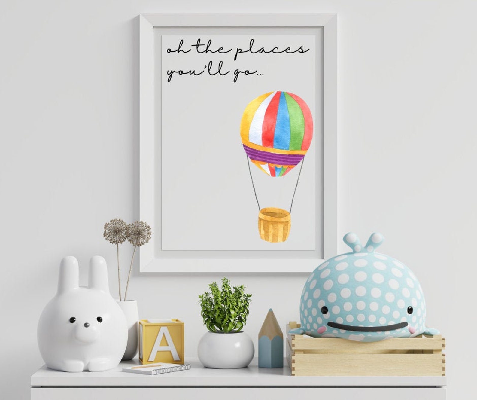 Oh the Places You'll Go Printable Wall Art | Digital Download | Nursery ...