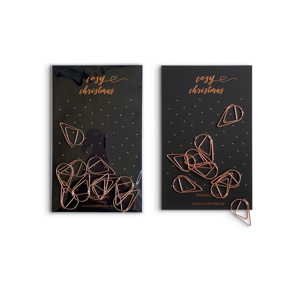 10 Paper Clips Rose Gold, Paper Clip, Office Clips, Decorative Clip ...
