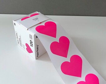 Neon Heart Sticker - Etsy