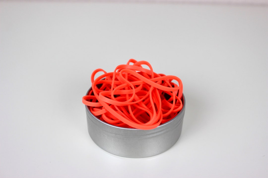 Neon Orange Rubber Bands, Rubber Band, Household Rubber, Rubber Band ...