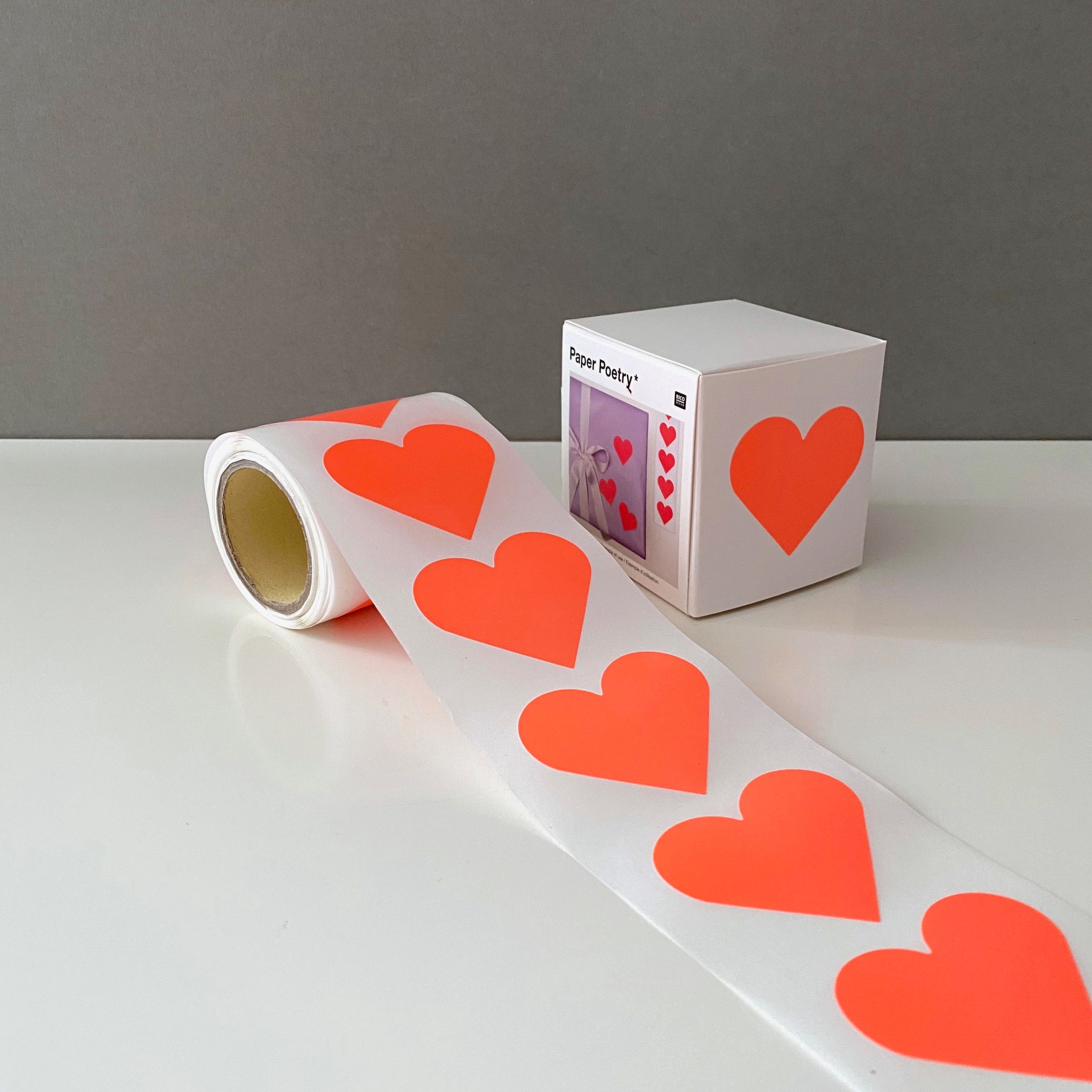 Heart Stickers On A Roll