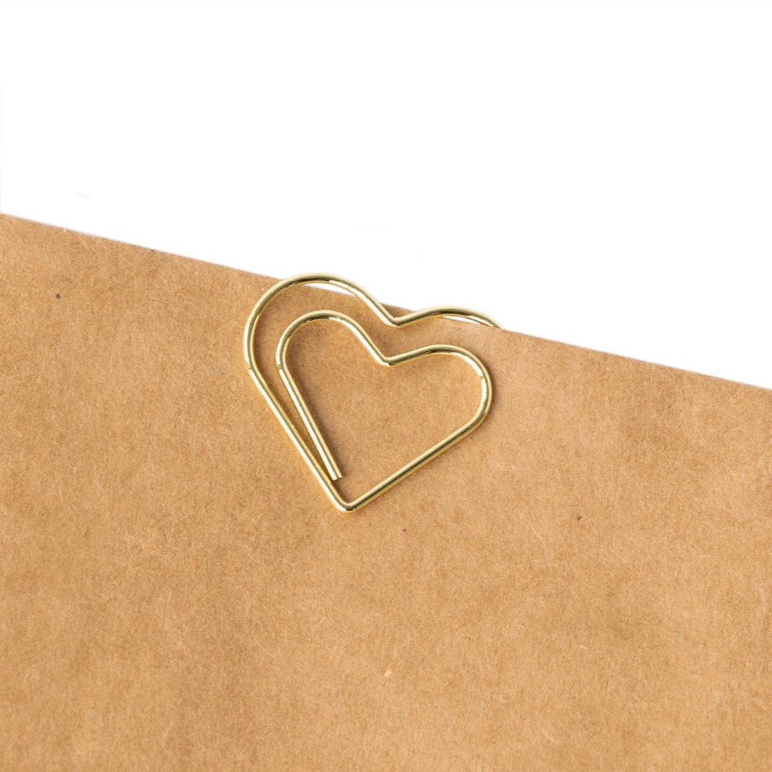 Paper Clip Heart Gold, Paper Clips, Hearts, Staple, Decorative Clip ...