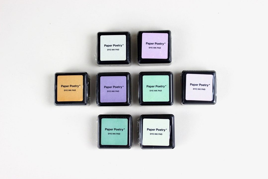 Ink Stamp Pad, Ink Stamp, Pastel Stamp Pad, Set of 8 Pieces, Pastel Mix ...