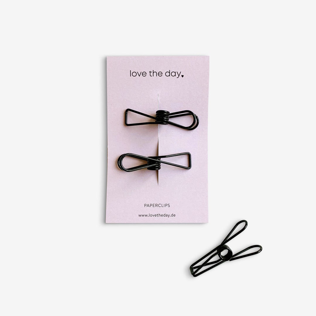 2 Fish Clips Black, Paper Clip, Decorative Clip, Paper Clip, - Etsy