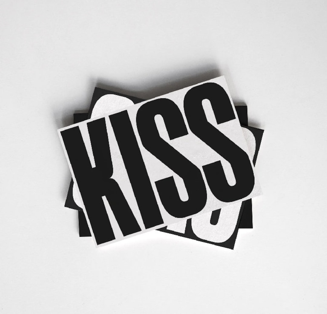 Postcard KISS ..... DIN A6, Greeting Card, Card, Congratulations Card ...