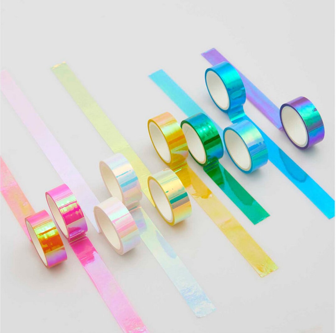 10-pack Tape Set Mirror Rainbow, Rainbow Tape, Reflective Tape, Shiny ...