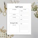 Printable Wellness Planner - Mental Health Journal - Self Care Planner ...
