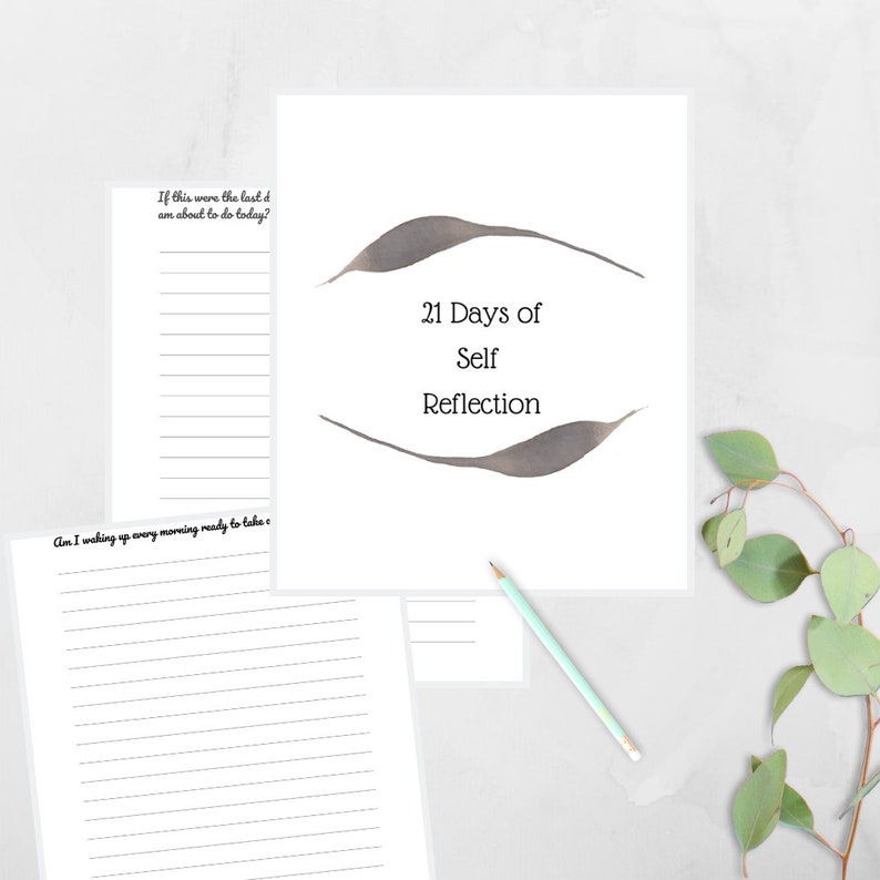 Journal Prompts, Self Reflection Journal, US Letter Size, Instant ...