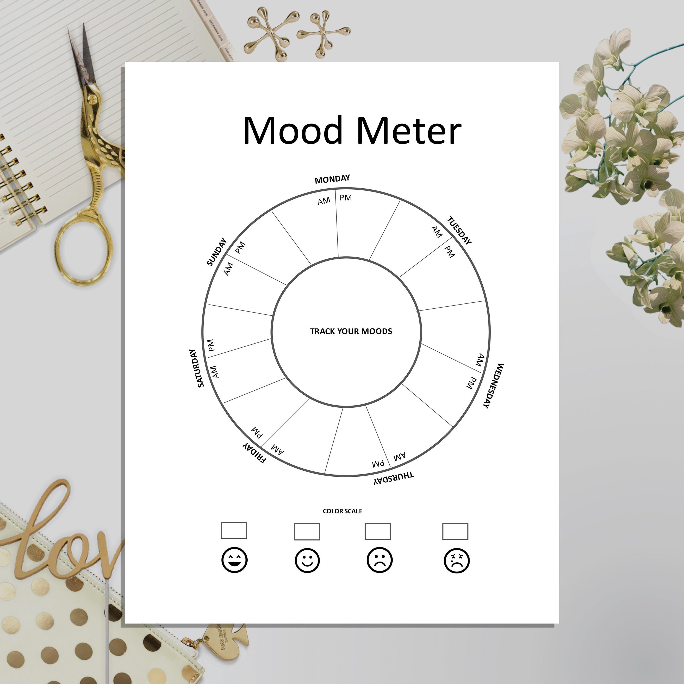Printable Wellness Planner - Mental Health Journal - Self Care Planner ...