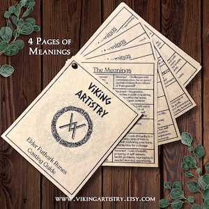 Rune Stone Casting Guide, Elder Futhark Pocket Casting Guide, Rune Book ...