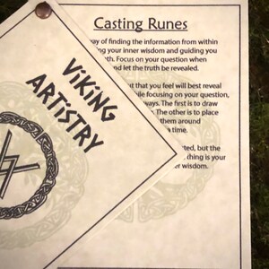 Rune Stone Casting Guide, Elder Futhark Pocket Casting Guide, Rune Book ...
