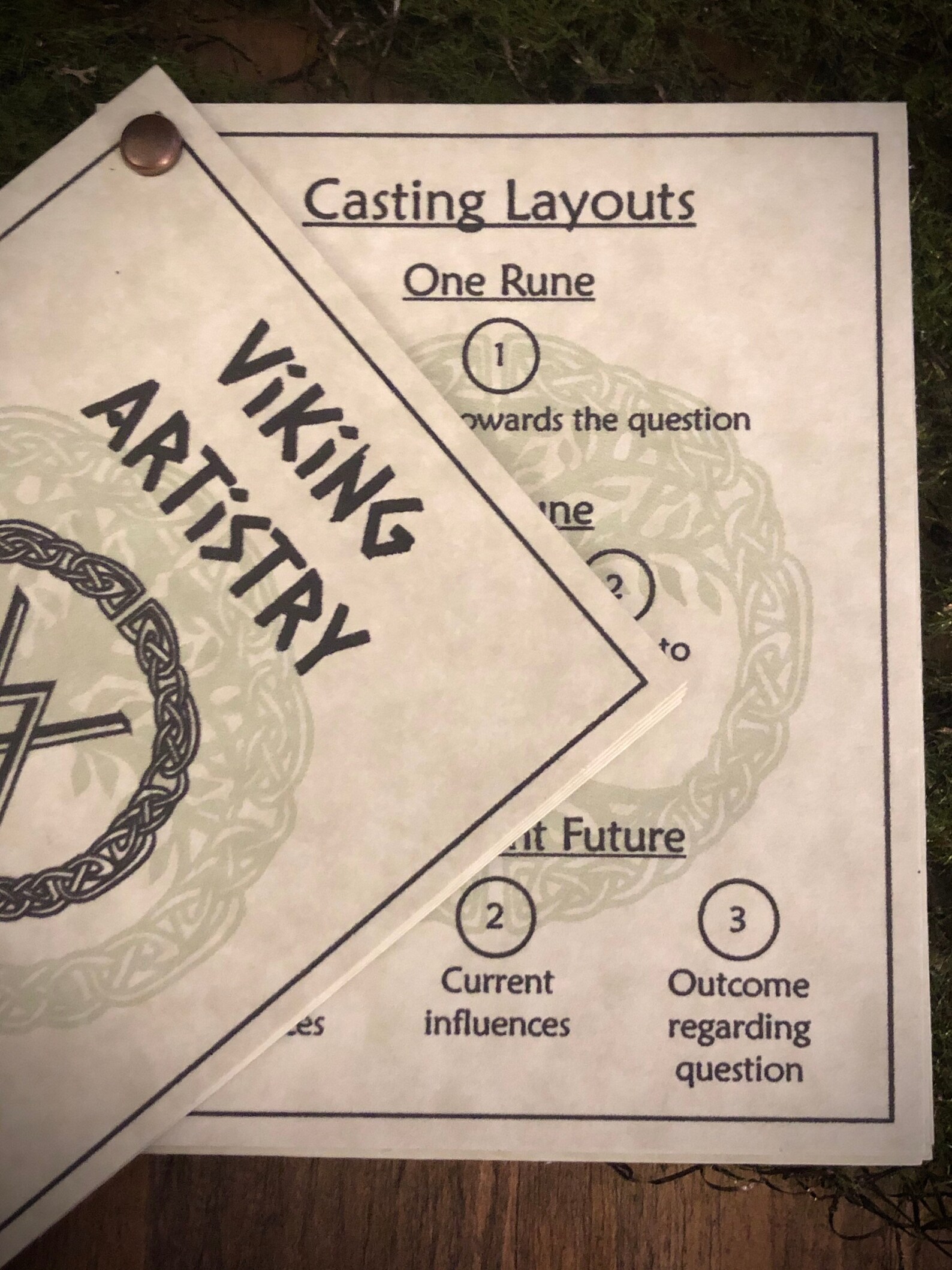 Rune Stone Casting Guide Elder Futhark Pocket Casting Guide | Etsy