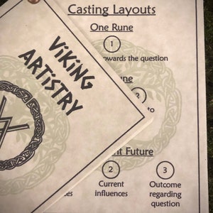 Rune Stone Casting Guide, Elder Futhark Pocket Casting Guide, Rune Book ...
