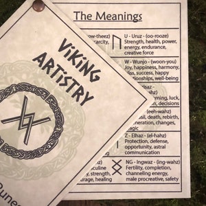 Rune Stone Casting Guide, Elder Futhark Pocket Casting Guide, Rune Book ...