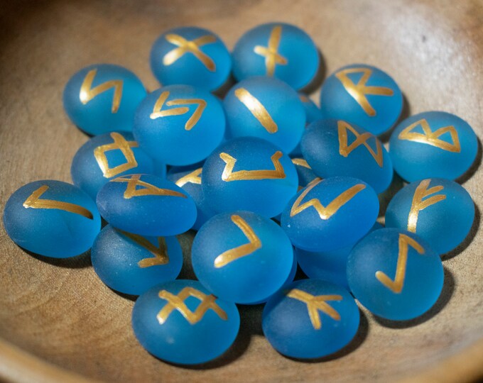 Hand Painted Runes, Viking Runes, Runes, Rune Set, Casting Guide ...