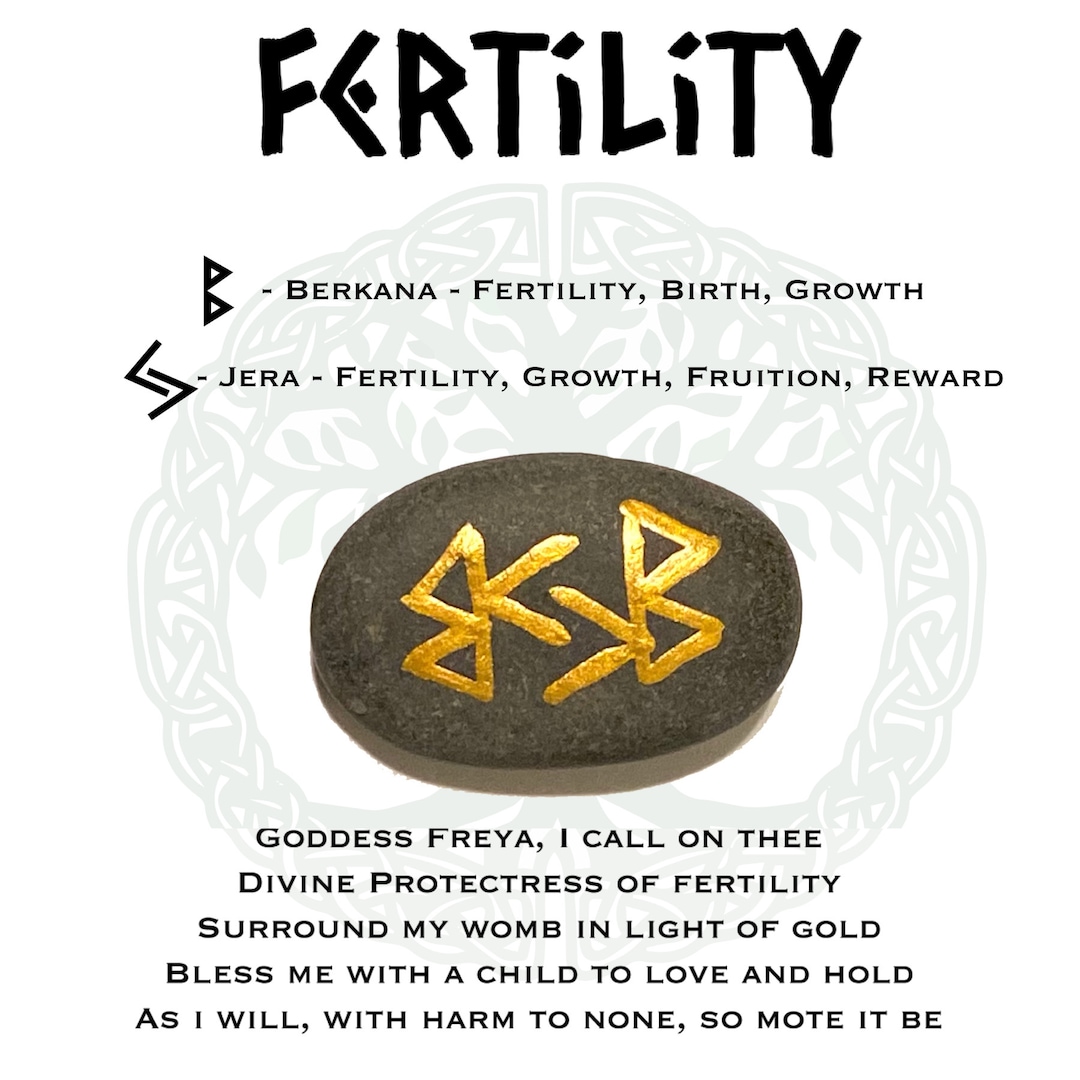 Fertility Bind Rune With Viking Prayer, Bind Rune, Fertility Spell ...