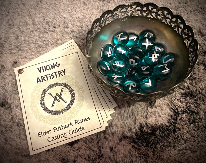 Hand Painted Runes, Viking Runes, Runes, Rune Set, Casting Guide, Tarot ...