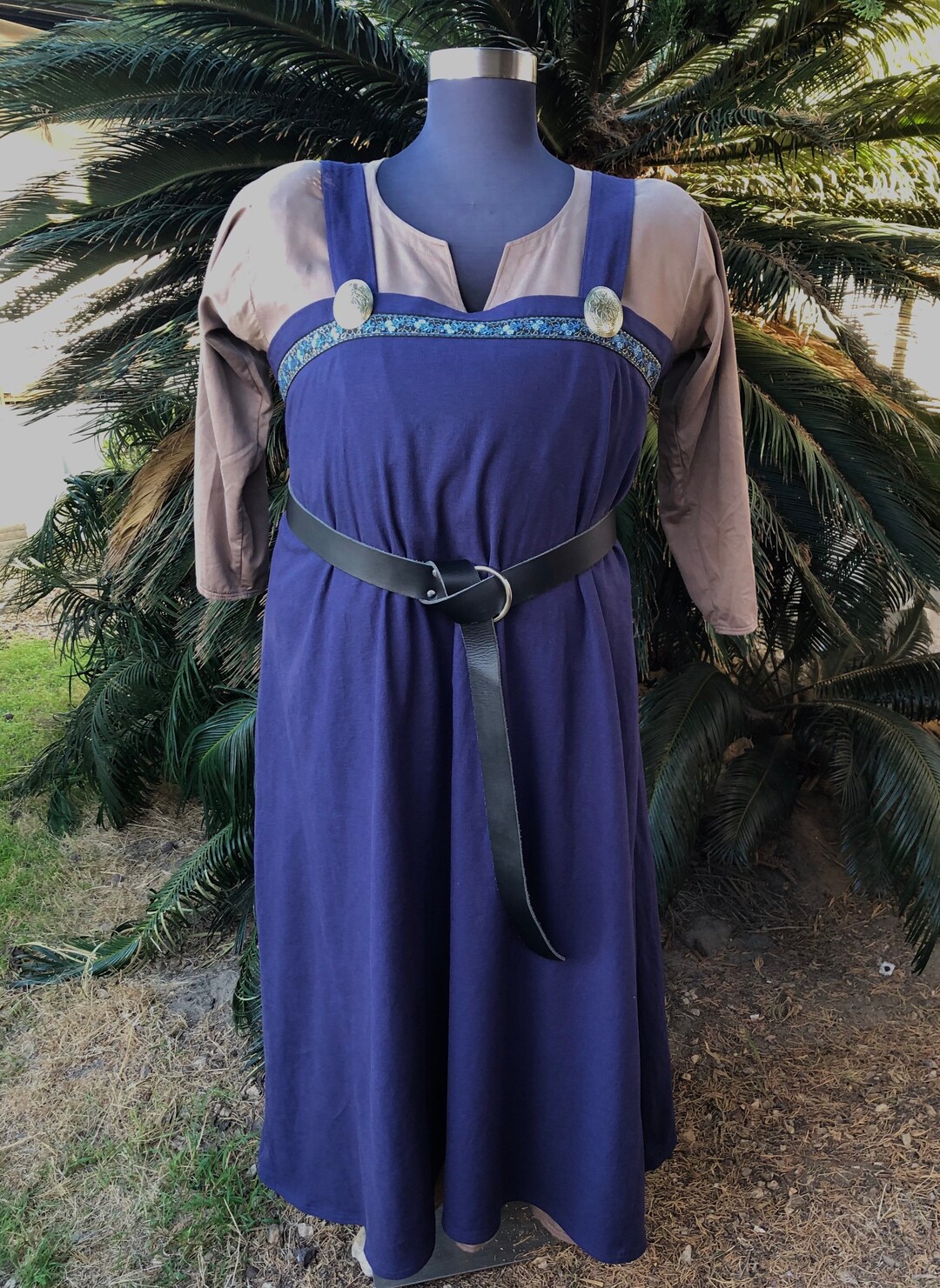 Plus Size Viking Apron Dress, Women's Viking Garb, Viking Costume, SCA ...