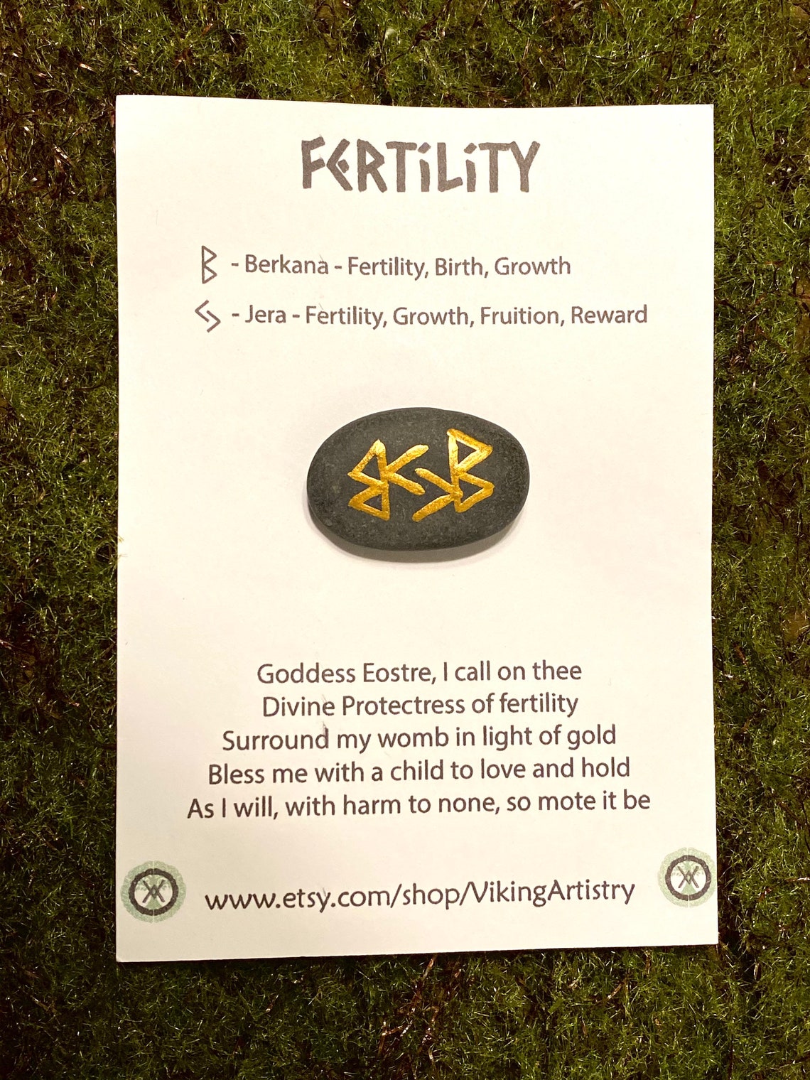 Fertility Bind Rune With Viking Prayer Bind Rune Fertility | Etsy
