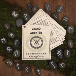 Rune Stone Casting Guide, Elder Futhark Pocket Casting Guide, Rune Book ...
