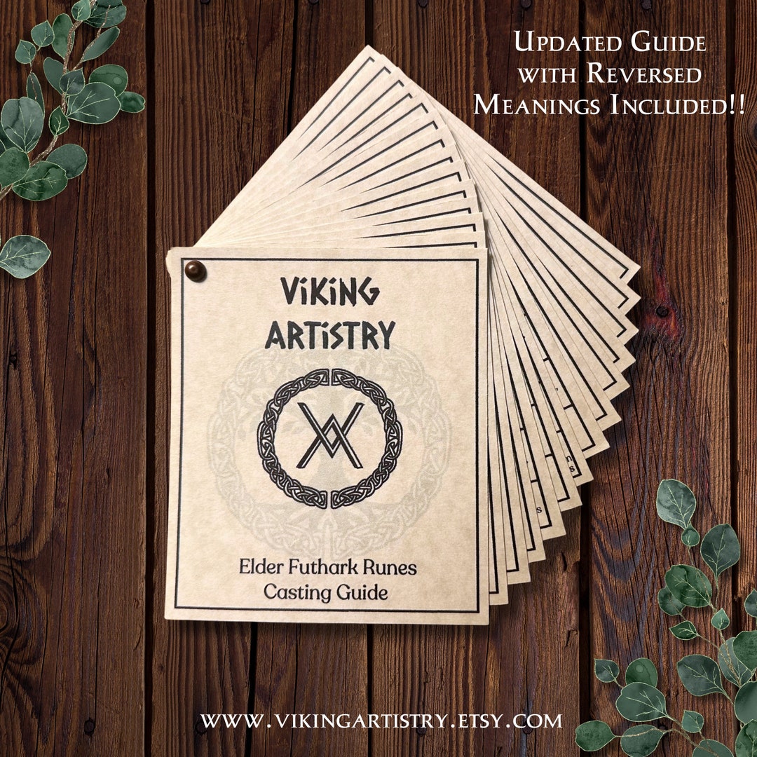 Rune Stone Casting Guide, Elder Futhark Pocket Casting Guide, Rune Book ...