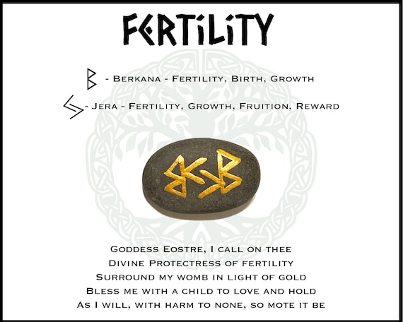 Fertility Bind Rune With Viking Prayer Bind Rune Fertility | Etsy