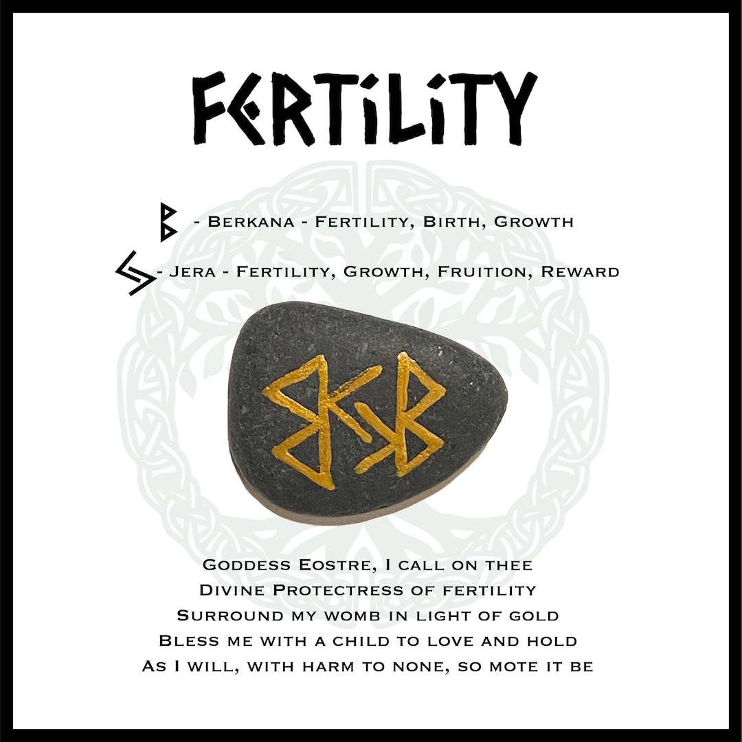 Fertility Bind Rune With Viking Prayer Bind Rune Fertility - Etsy