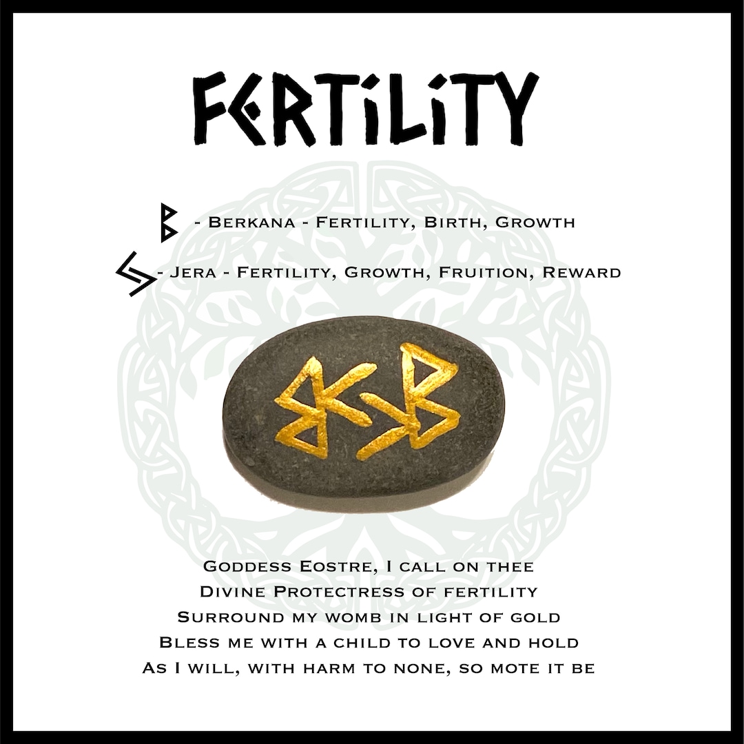 Fertility Bind Rune With Viking Prayer, Bind Rune, Fertility Spell ...