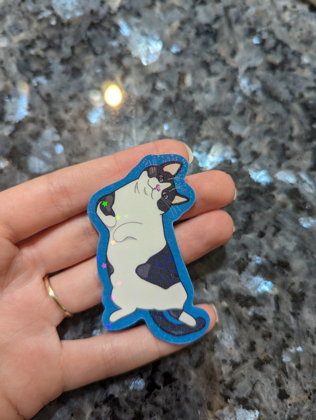 Hand Cut Dancing Meow Meow Sticker - Etsy