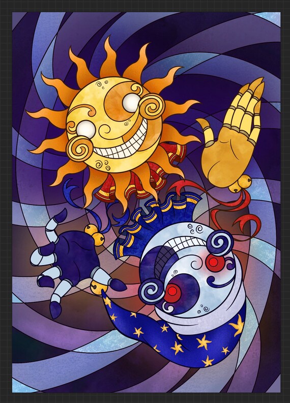 Sunnydrop and Moondrop Print From Fnaf: Security Breach - Etsy