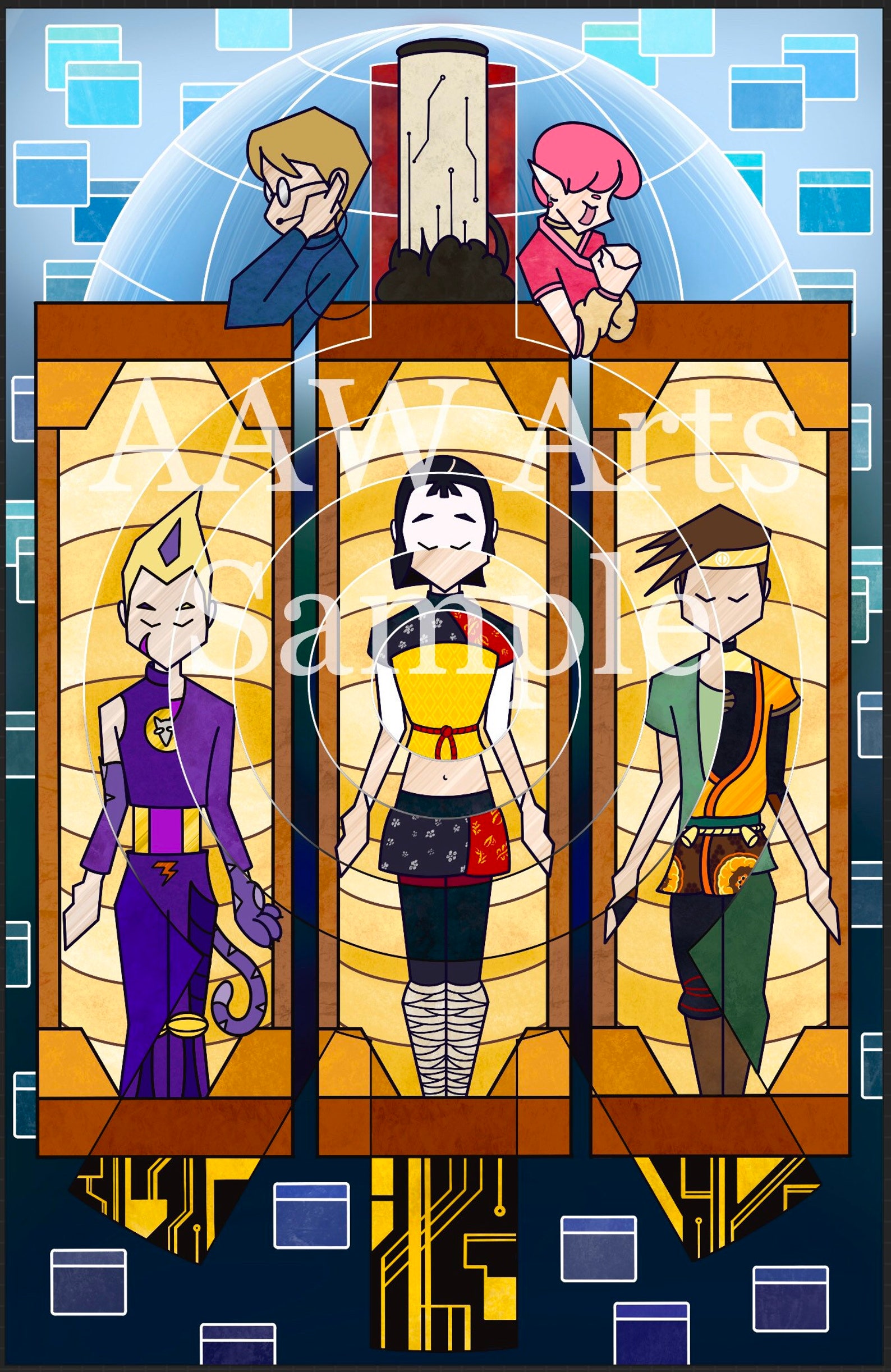 Code Lyoko Large Print - Etsy