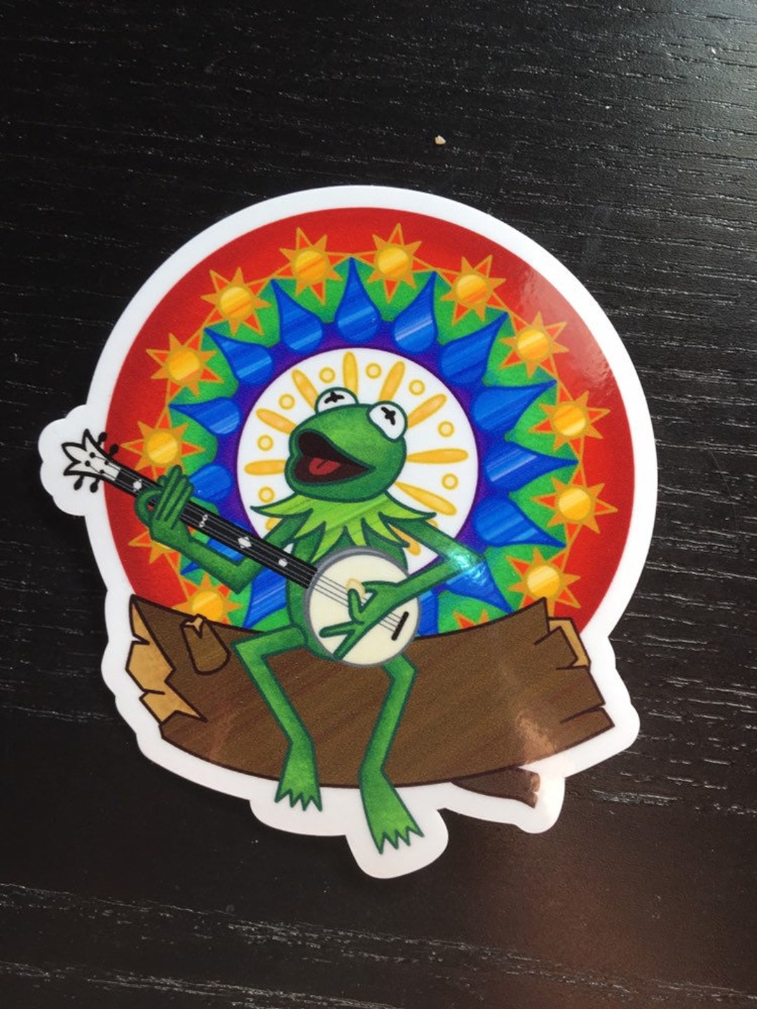 Rainbow Kermit Sticker - Etsy
